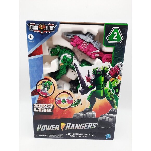 Hasbro | Toys | Power Rangers Dino Fury Zord Link Ankylo Hammer Tiger ...
